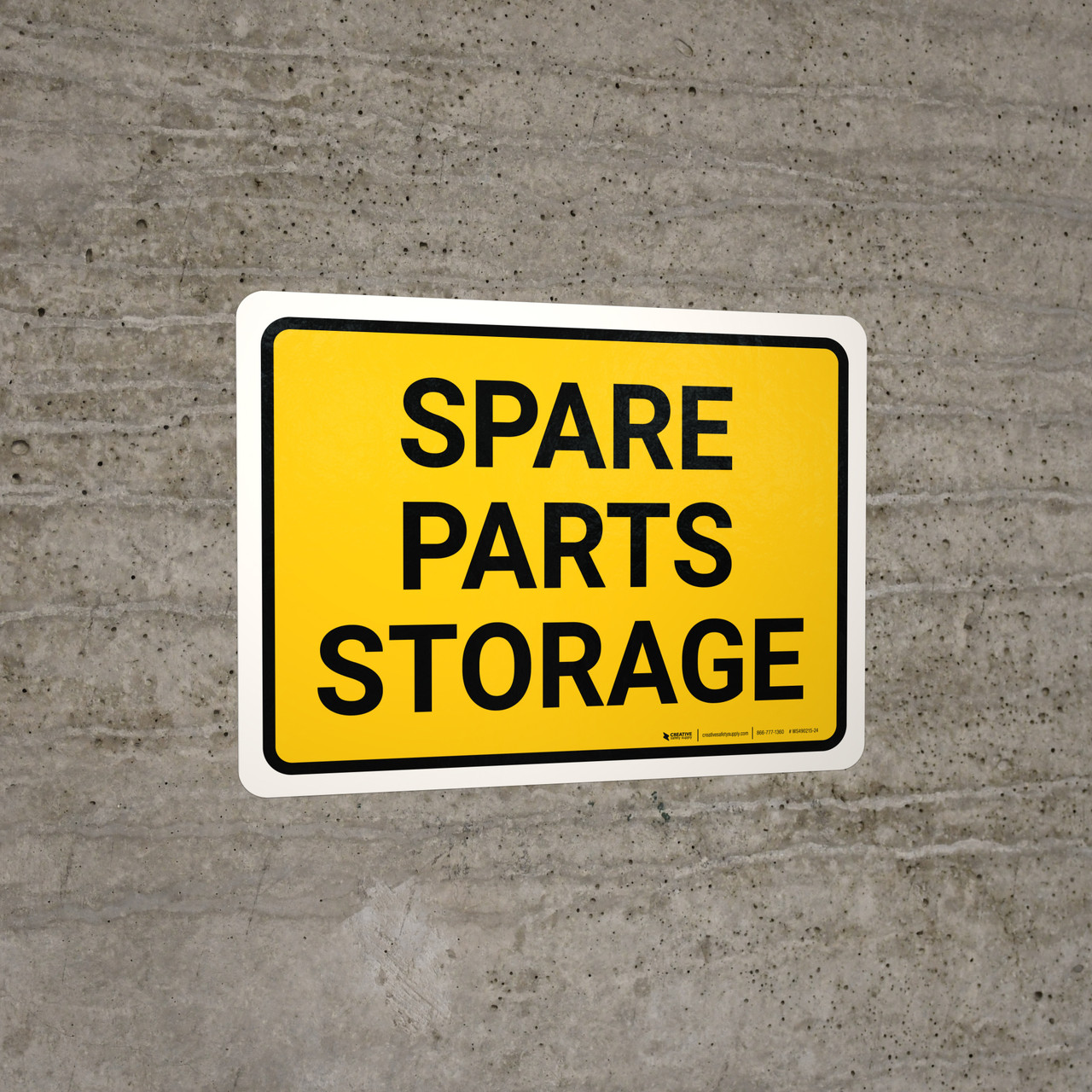 Spare Parts Storage Landscape - Wall Sign