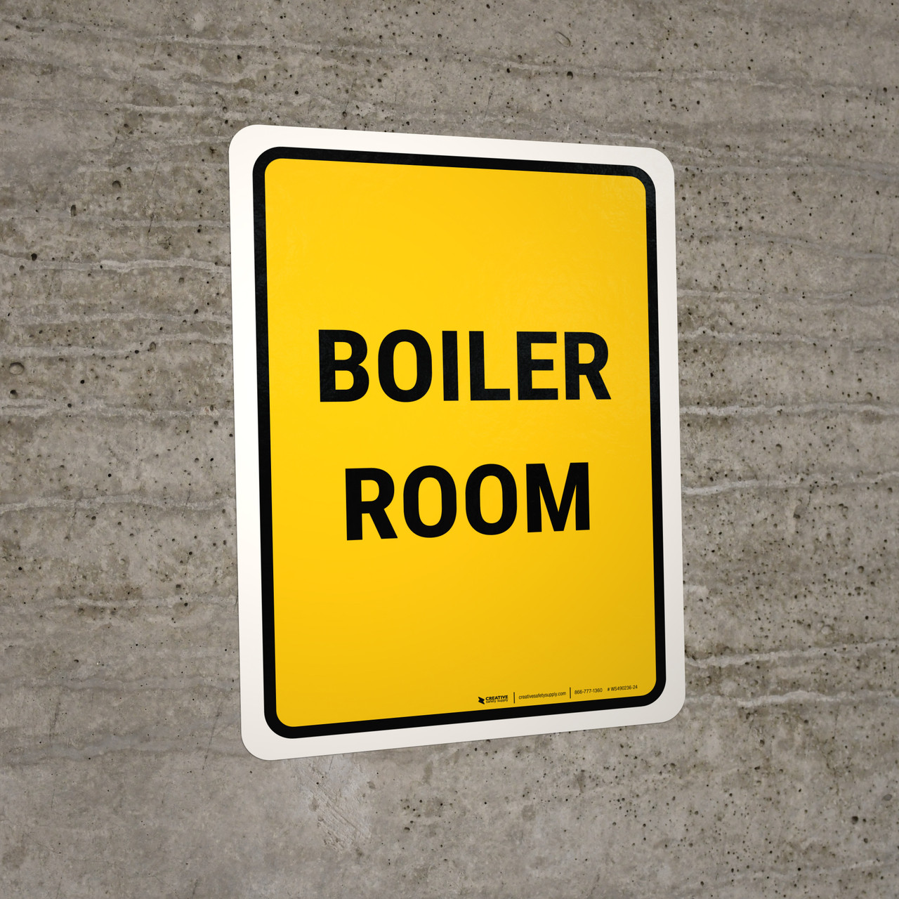 Boiler Room Portrait - Wall Sign