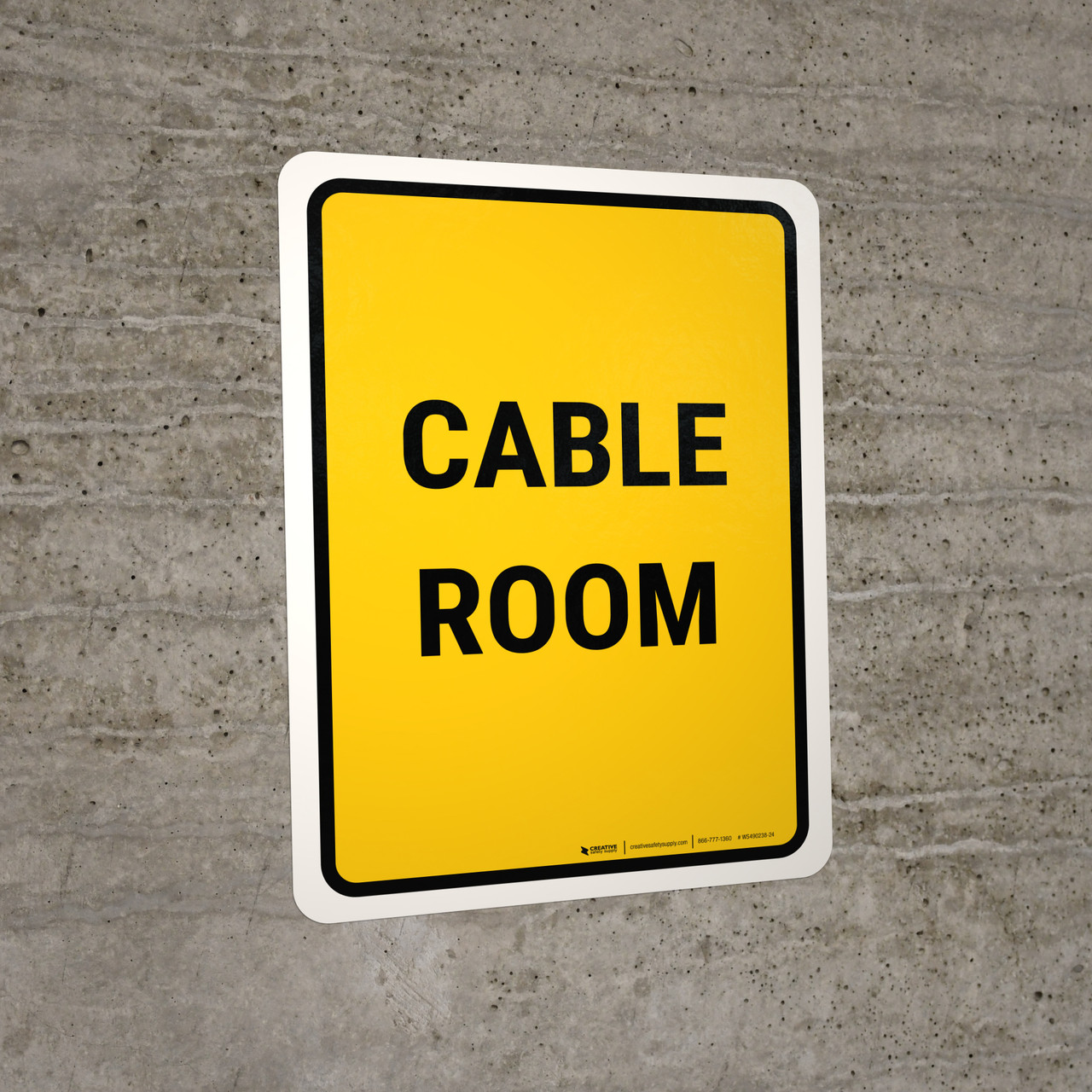 Cable Room Portrait - Wall Sign