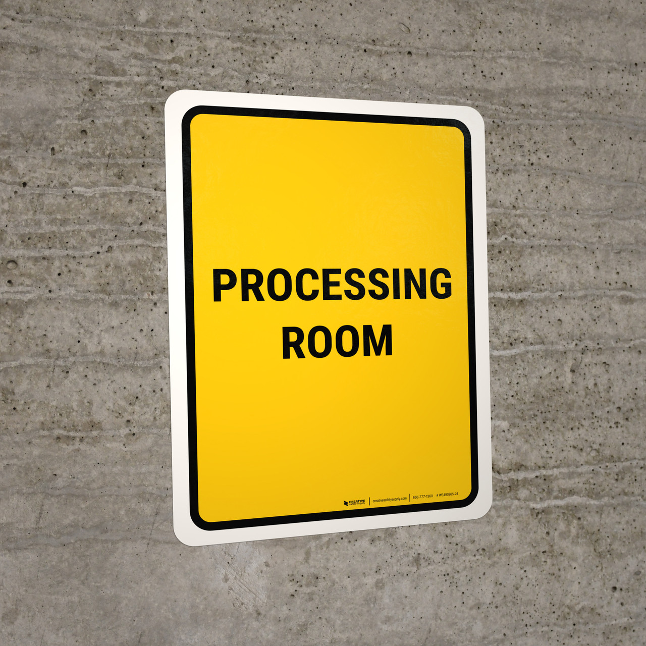 Processing Room Portrait - Wall Sign
