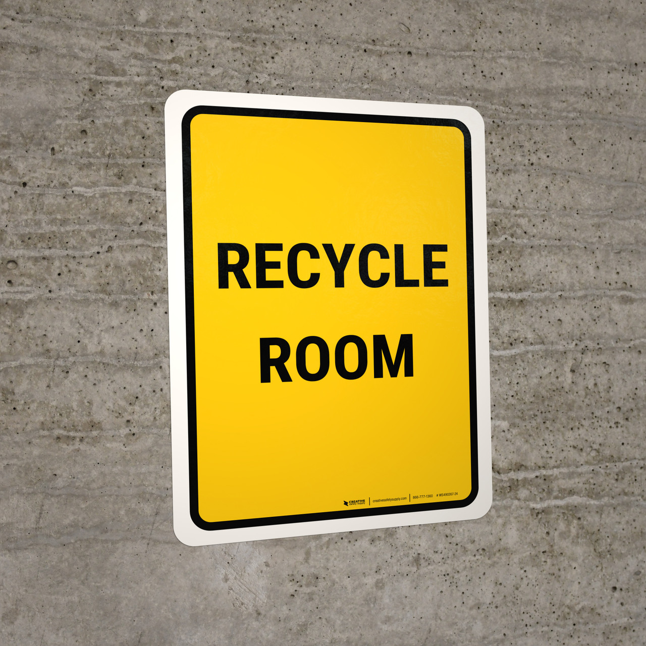 Recycle Room Portrait - Wall Sign