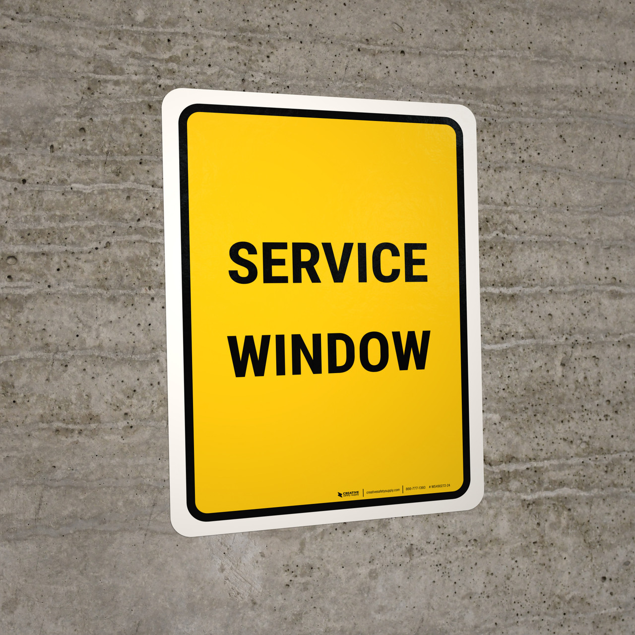 Service Window Portrait - Wall Sign