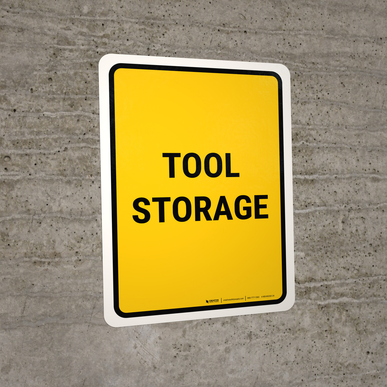 Tool Storage Portrait - Wall Sign