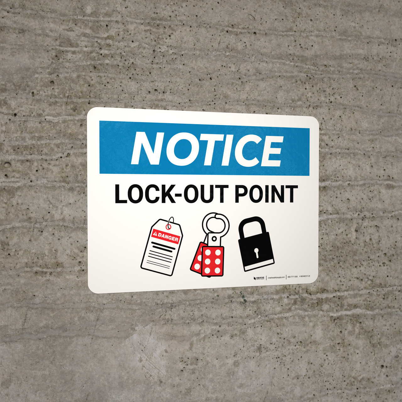 Notice: Lock-Out Point Landscape - Wall Sign