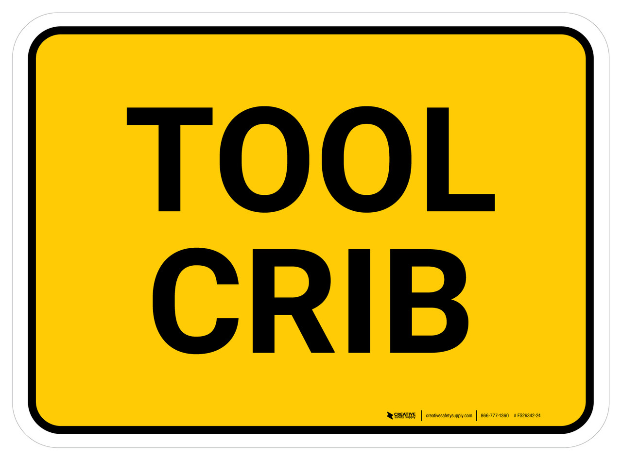 Tool Crib Rectangular - Floor Sign | Creative Safety Supply