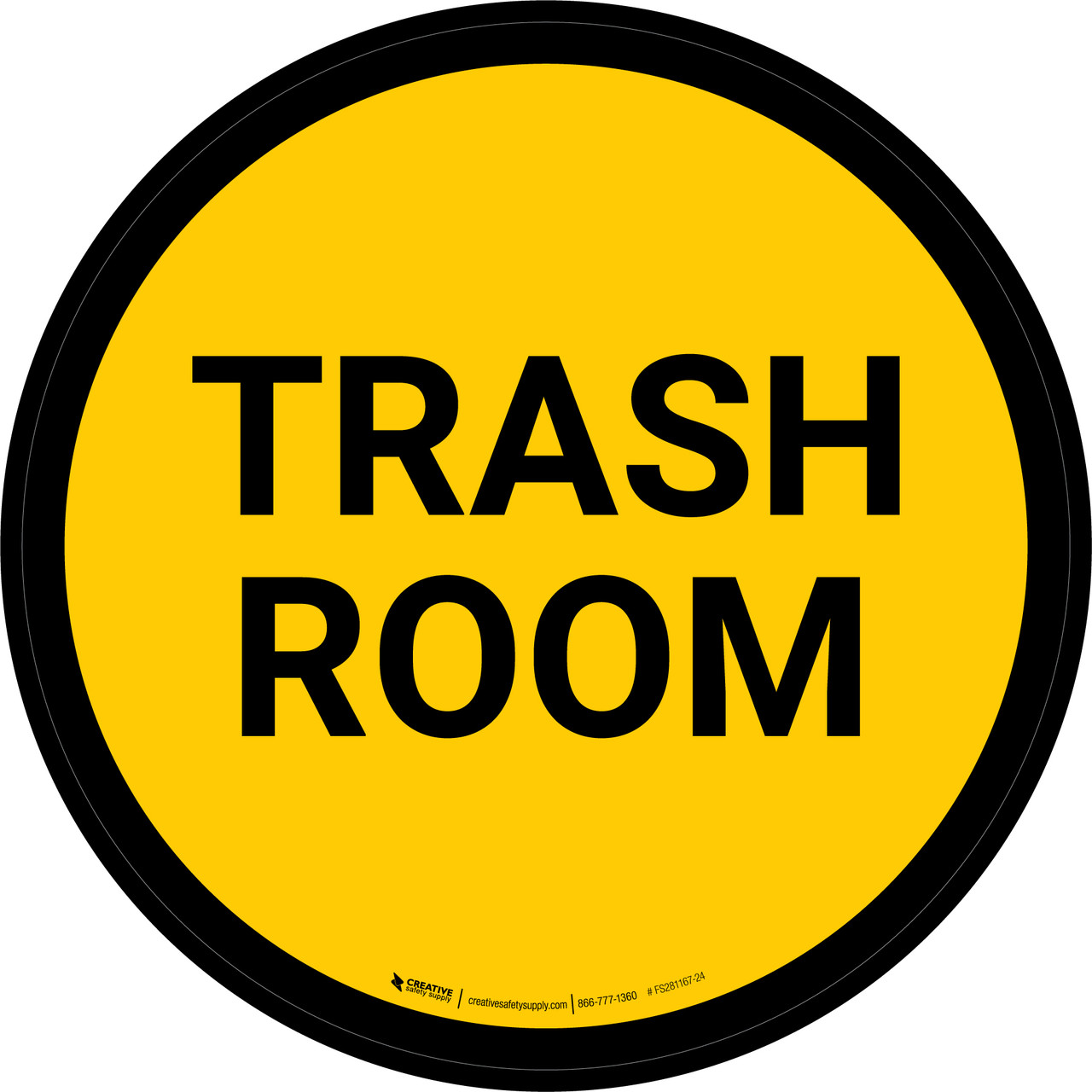 Trash Room Sign GARBAGE ROOM SIGN WHITE ALUMINUM