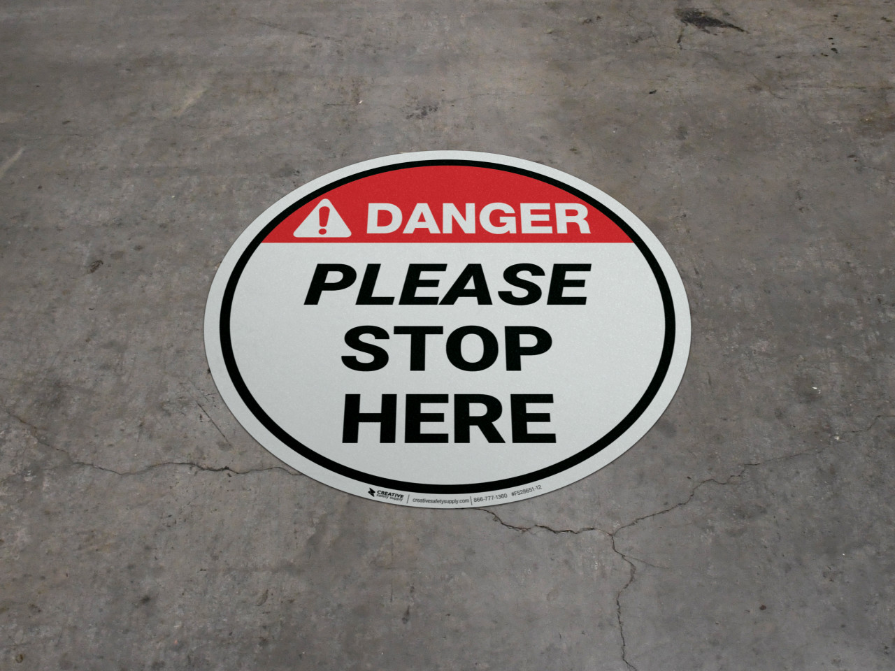 Custom Danger Floor Sign | Creative Safety Supply