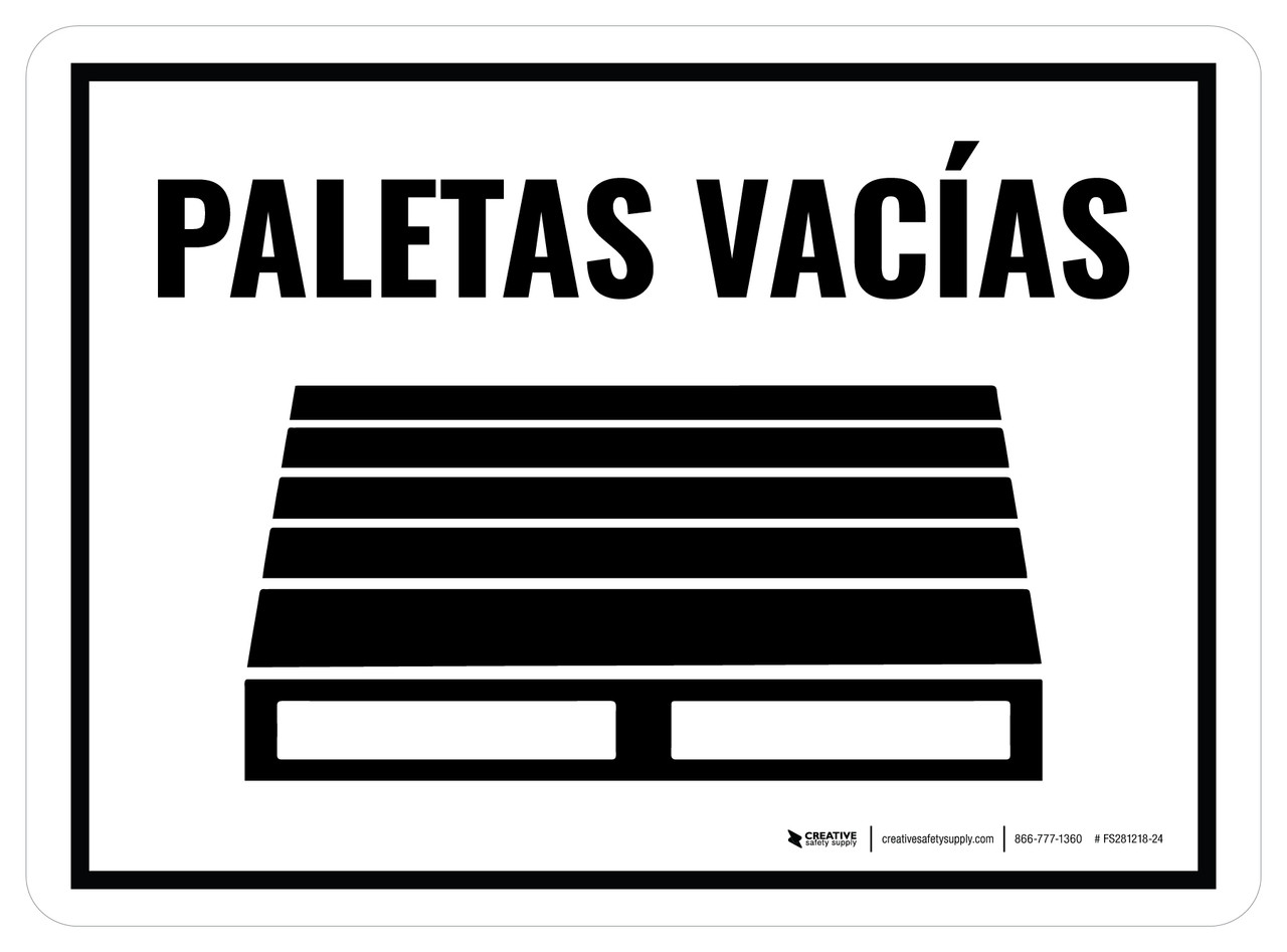 Paletas Vacías Rectangular - Floor Sign