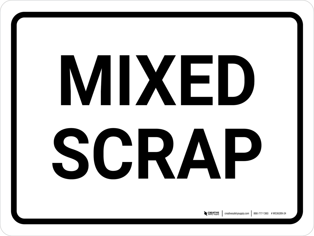 Mixed Scrap Landscape - Wall Sign