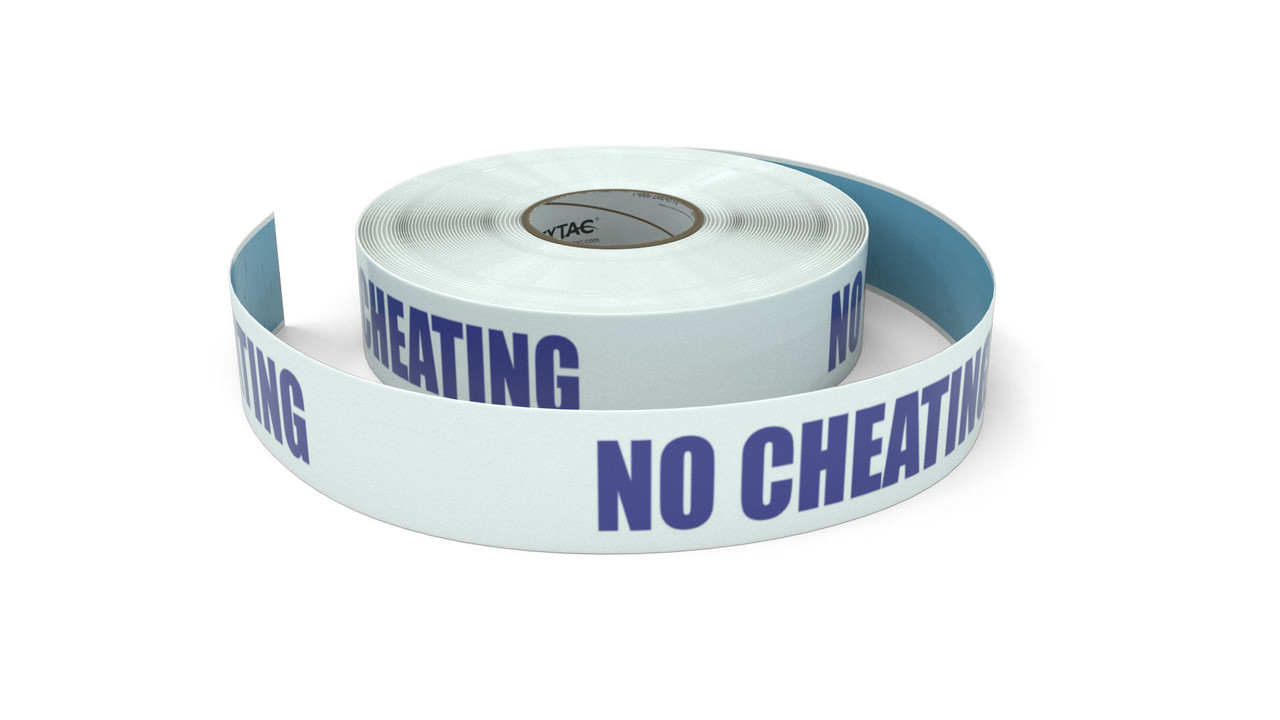 No Cheating - Inline Printed Floor Marking Tape | Creative Safety Supply