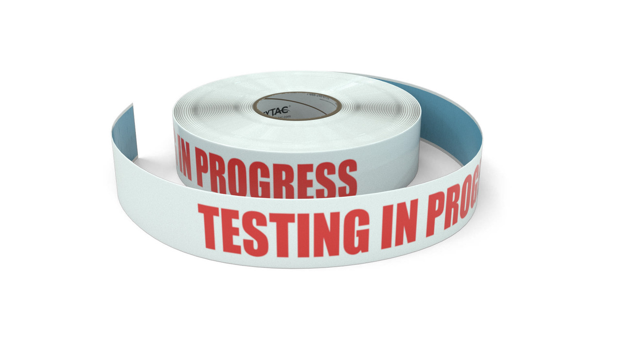 Testing in Progress - Inline Printed Floor Marking Tape | Creative ...