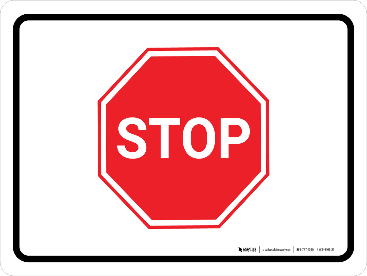 STOP Landscape - Wall Sign