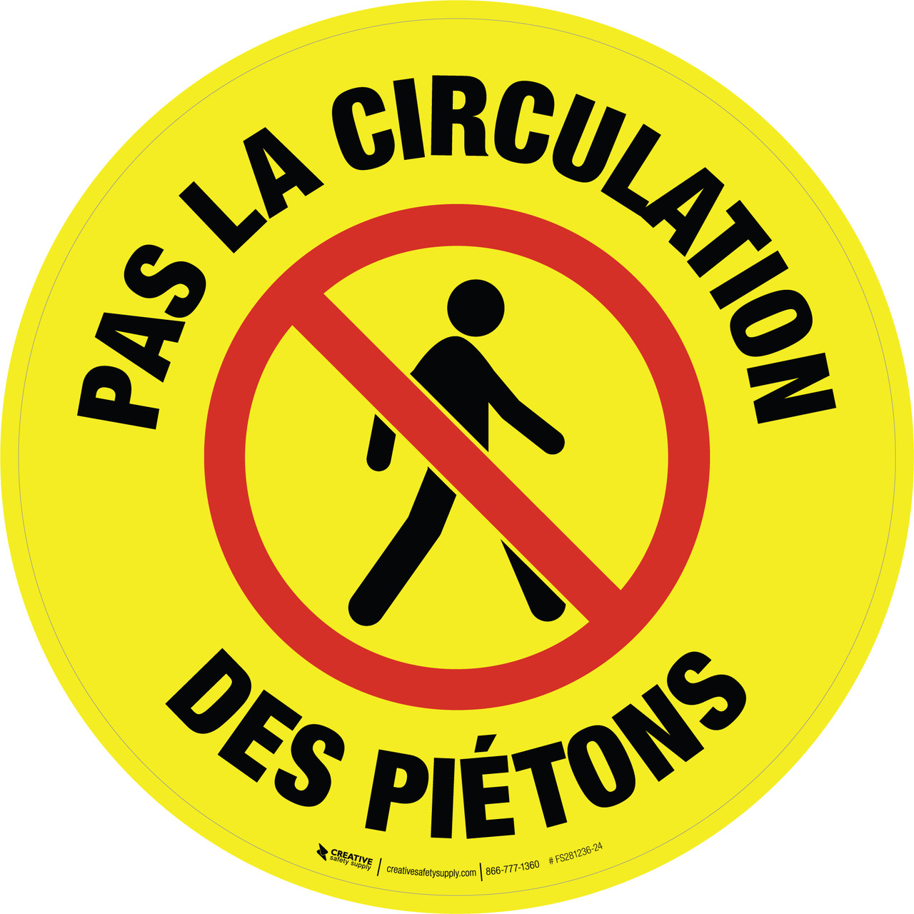 Pas la Circulation des Piétons Étage Signe
