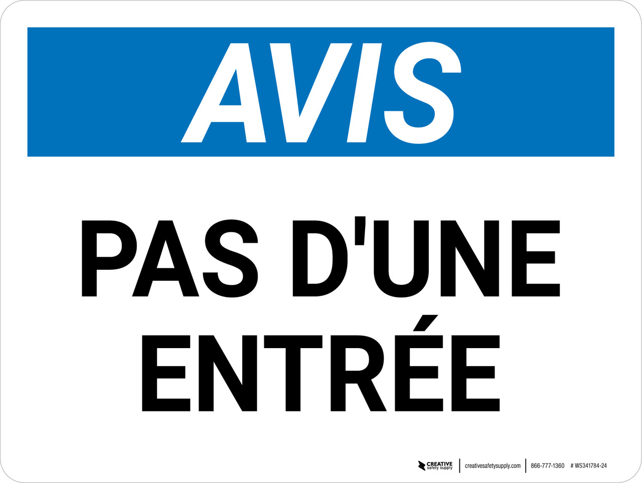 Notice: Pas d'un Mur d'Entrée (Notice Not an Entrance) French Landscape ...
