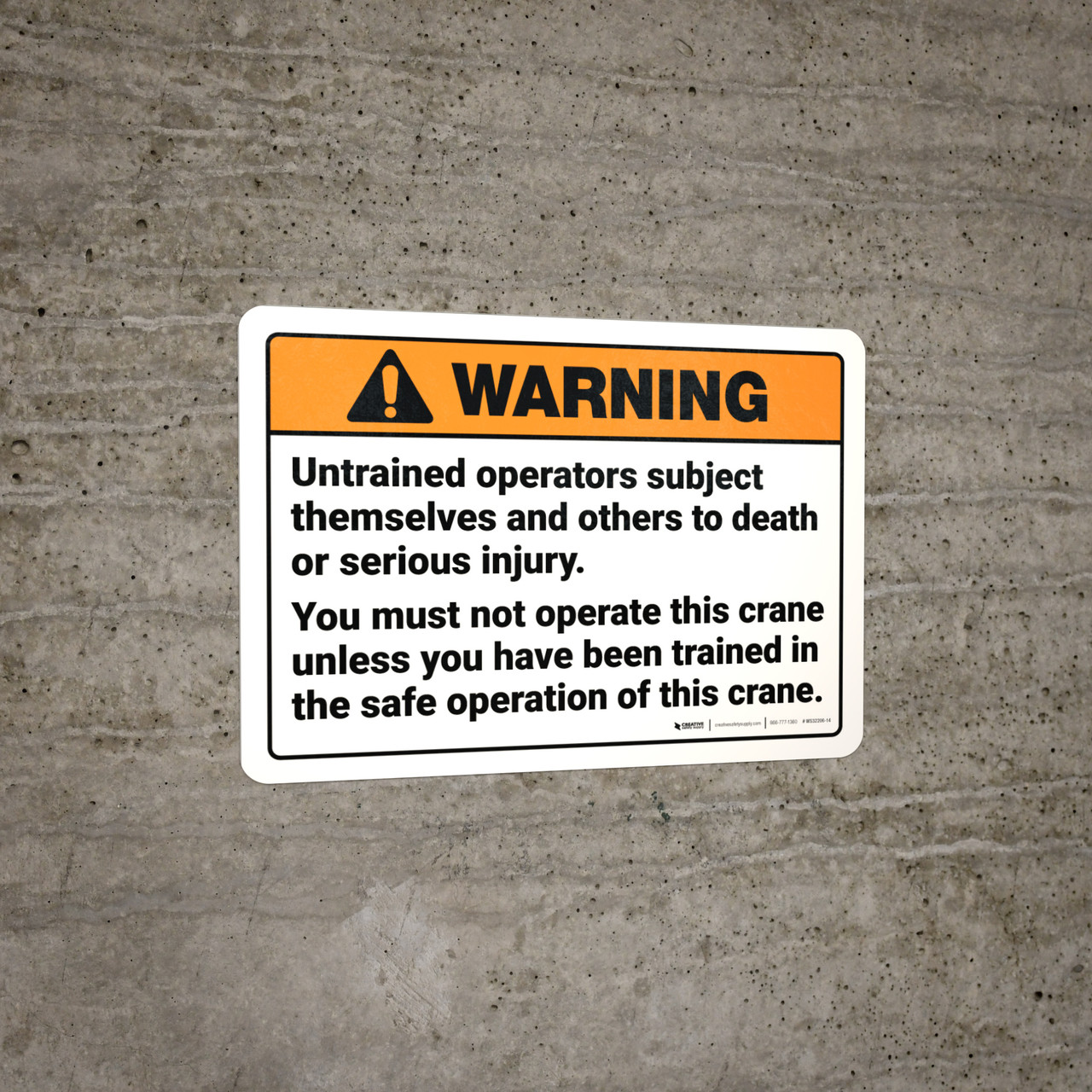 Warning: Untrained Operators Subject Themselves and Others To Injury ...