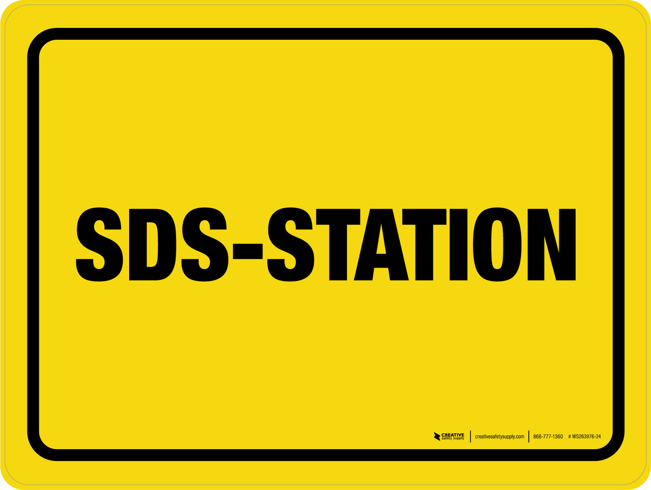 SDS-Station German - Wall Sign