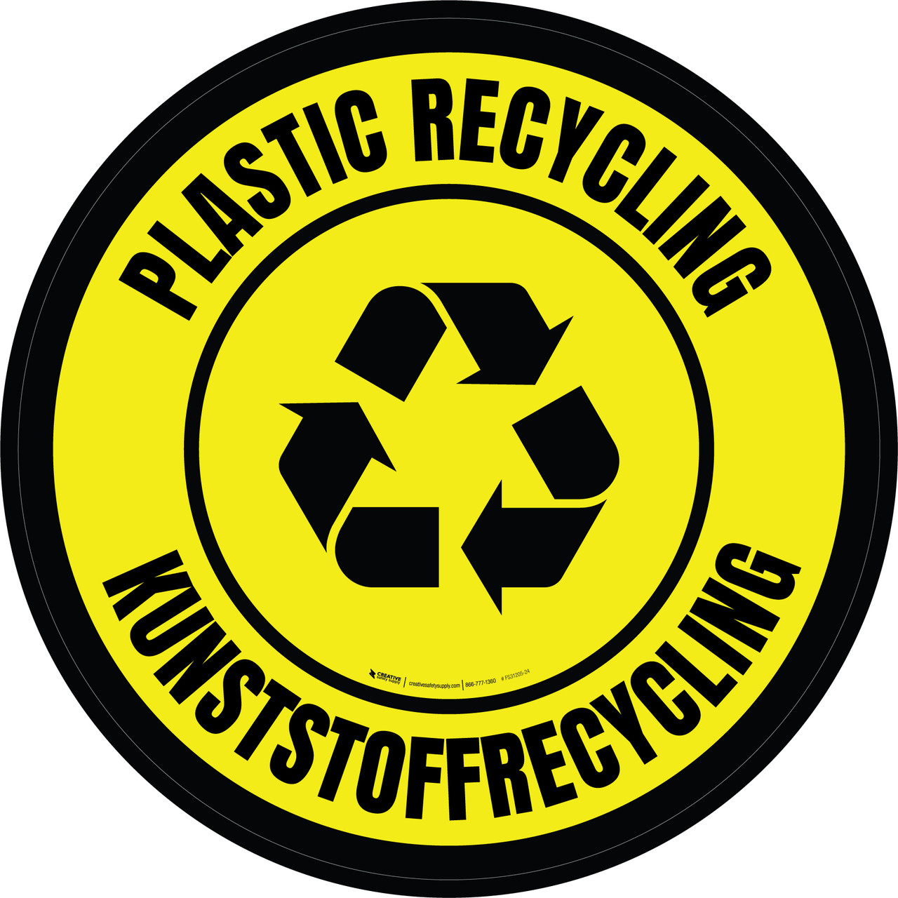 Plastic Recycling Sign
