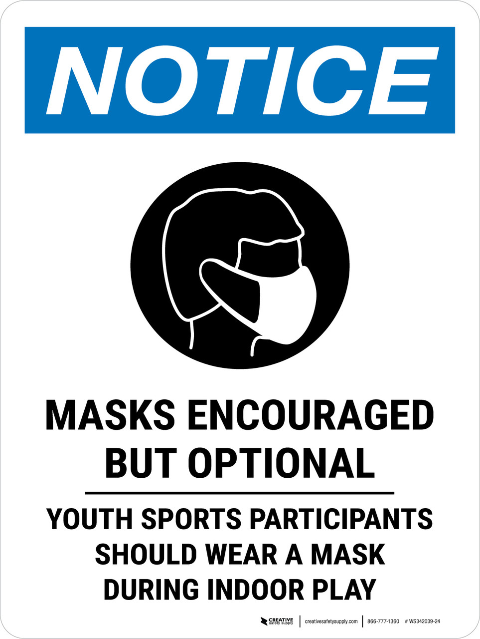 Notice: Masks Encouraged But Optional Youth Participants Portrait ...