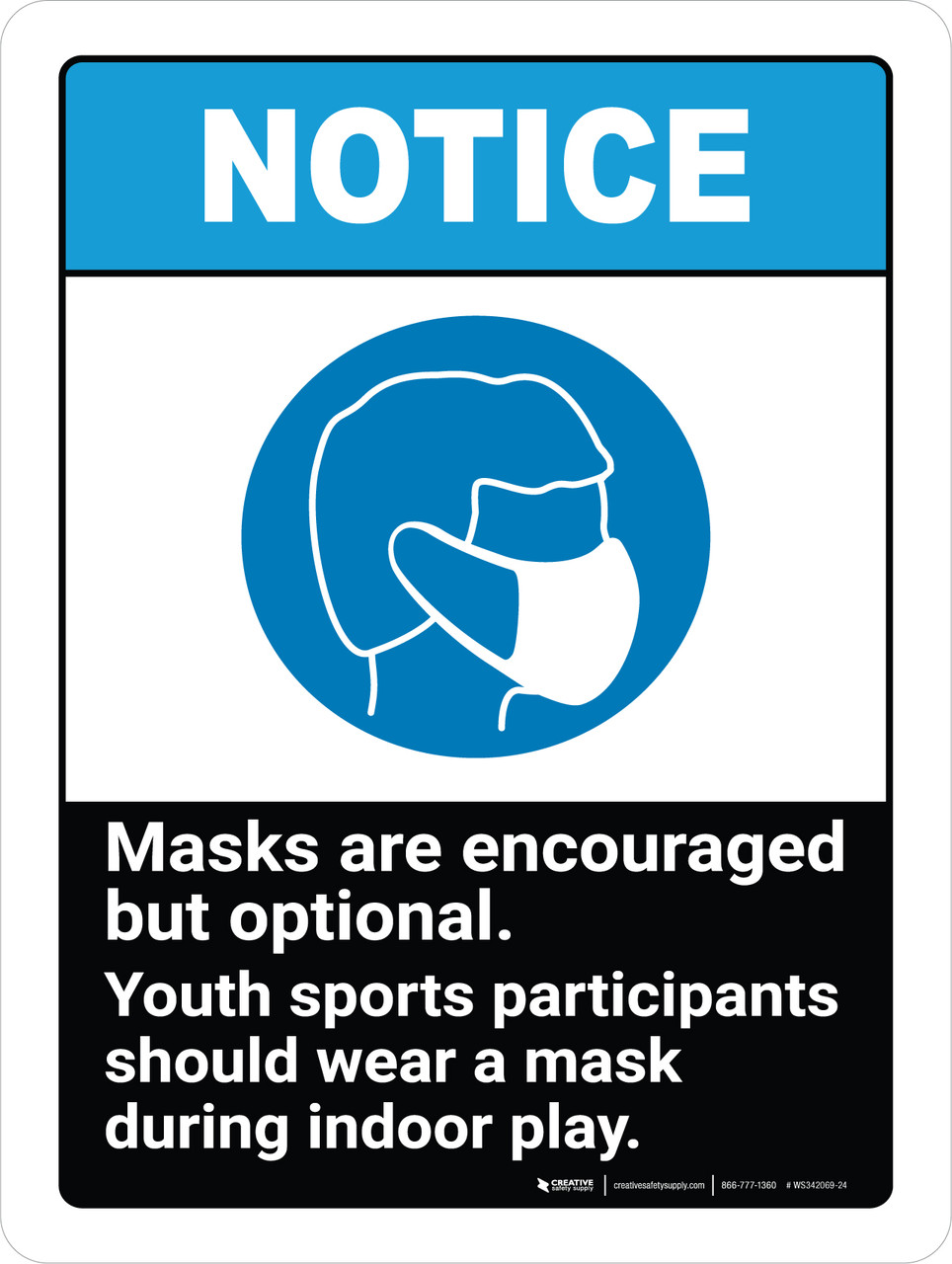 Notice: Masks Encouraged But Optional Youth Participants ANSI Portrait ...