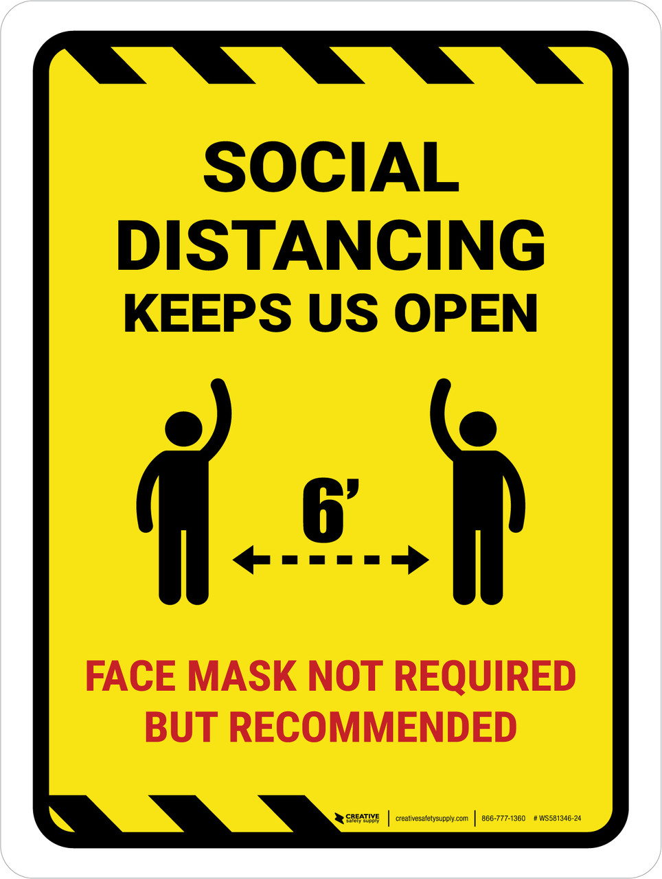 Hazard Social Distancing: Keeps Us Open Mask Not Required But ...