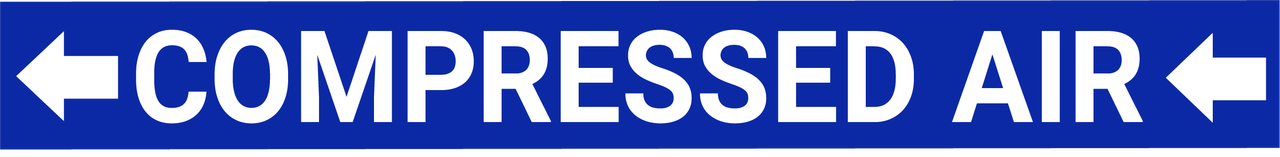 Compressed Air Line Labels| Pre-made pipe marking label