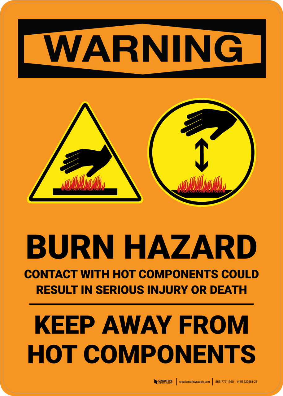 Warning: Burn Hazard - Burn Hazard - Keep Away From Hot Components ...