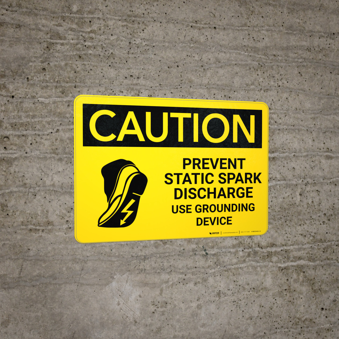 Caution: Prevent Static Spark Discharge Use Grounding Devices With ...