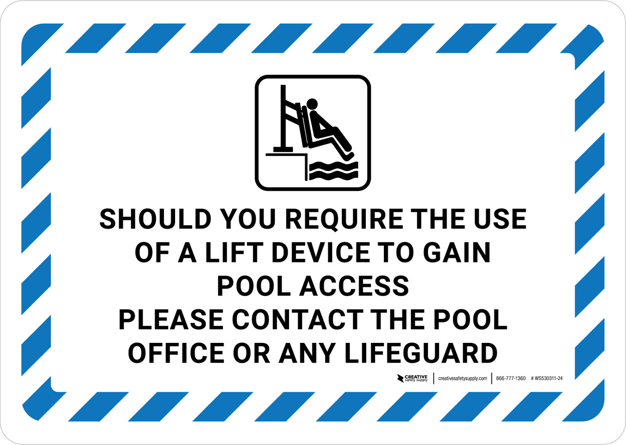 Should You Require Use of Lift Device to Gain Pool Access Contact Pool ...