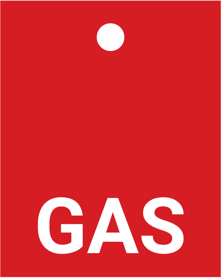 Gas - Valve Tag