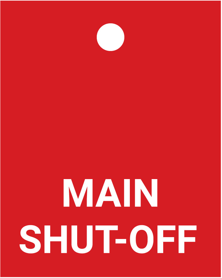 Main Shut-Off - Valve Tag | Creative Safety Supply