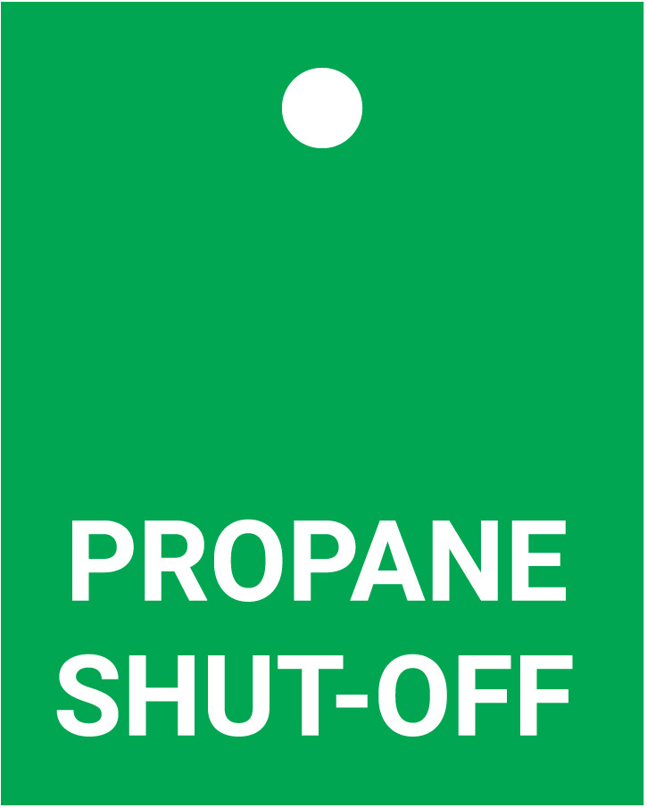 Propane Shut-Off - Valve Tag | Creative Safety Supply