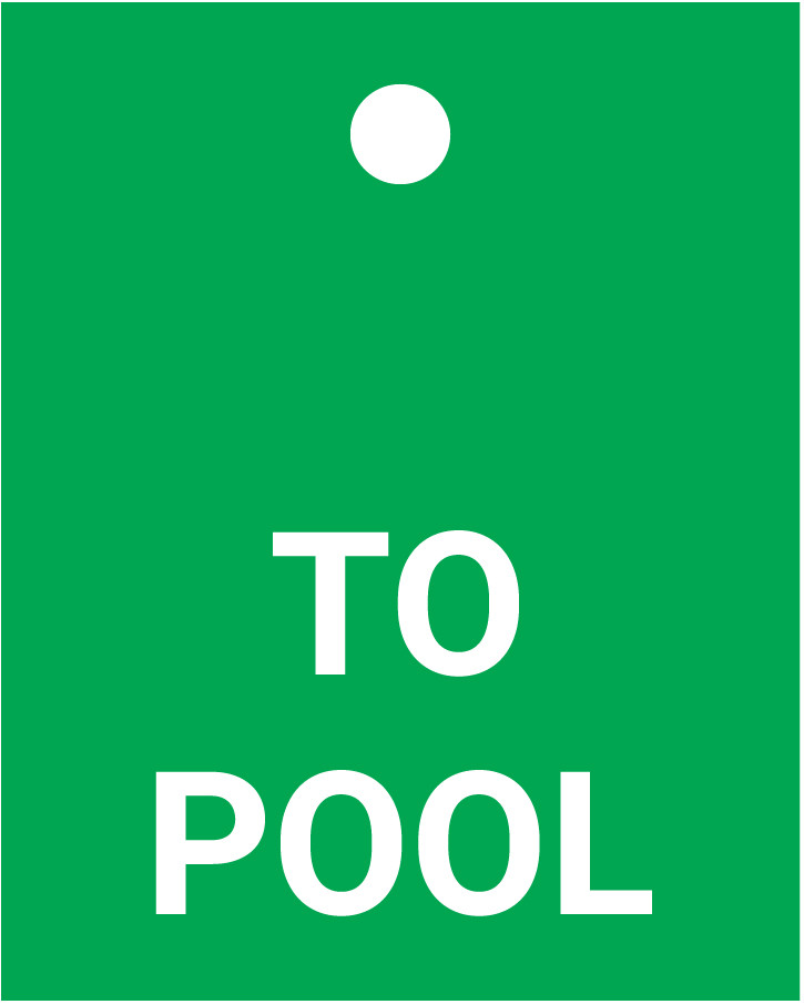 To Pool - Valve Tag | Creative Safety Supply