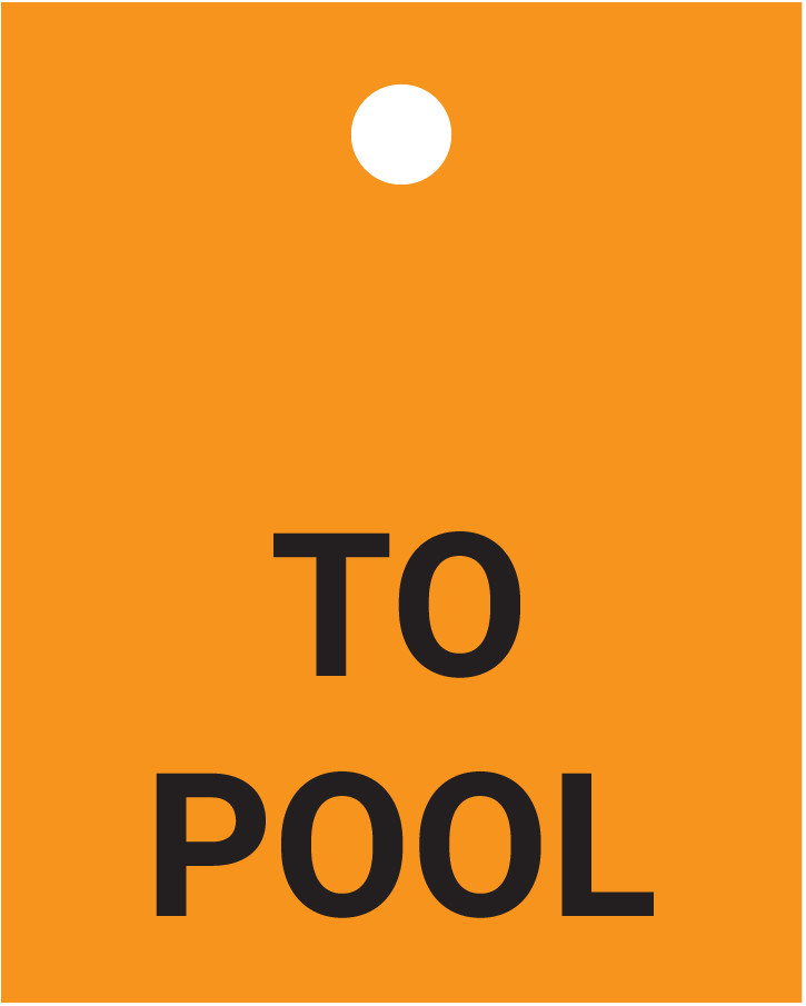 To Pool - Valve Tag | Creative Safety Supply