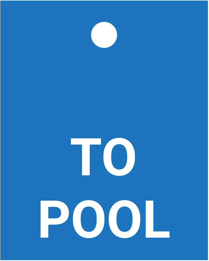 To Pool - Valve Tag | Creative Safety Supply