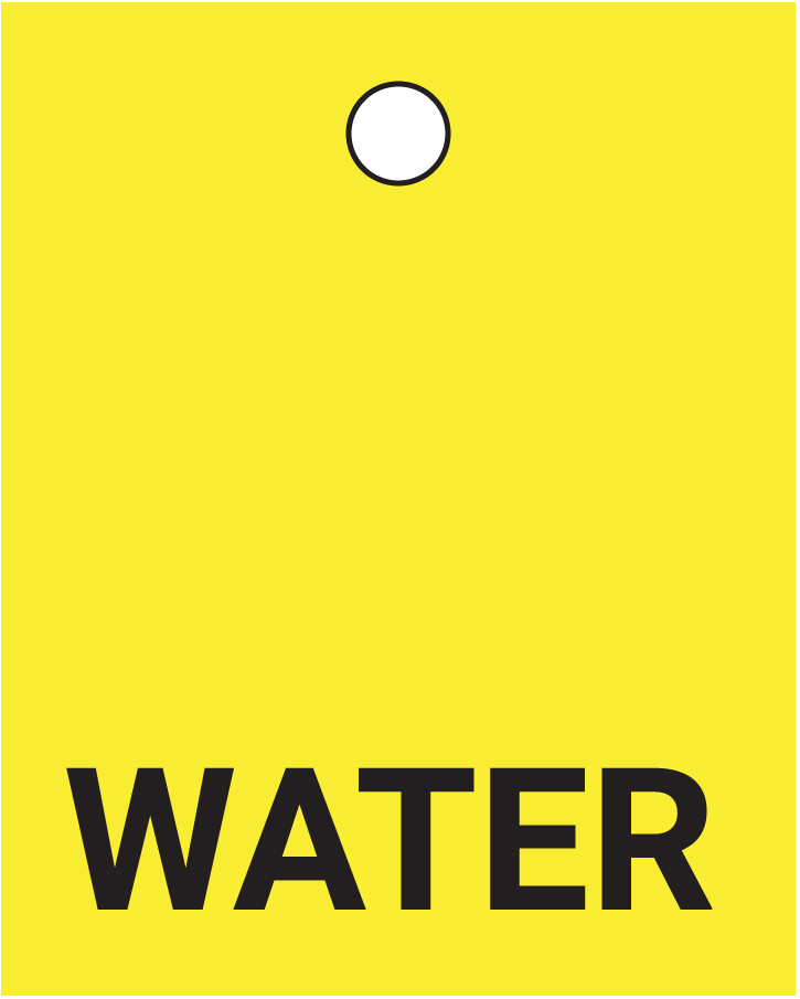 Water - Valve Tag