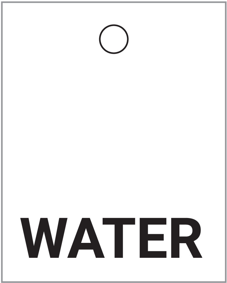 Water - Valve Tag | Creative Safety Supply