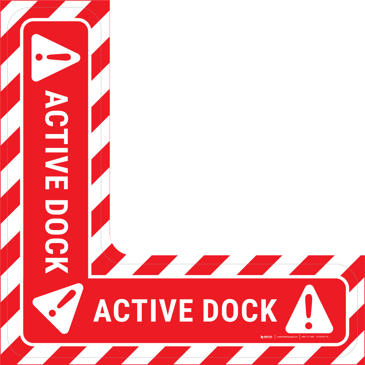 Active Dock - Floor Sign Corner