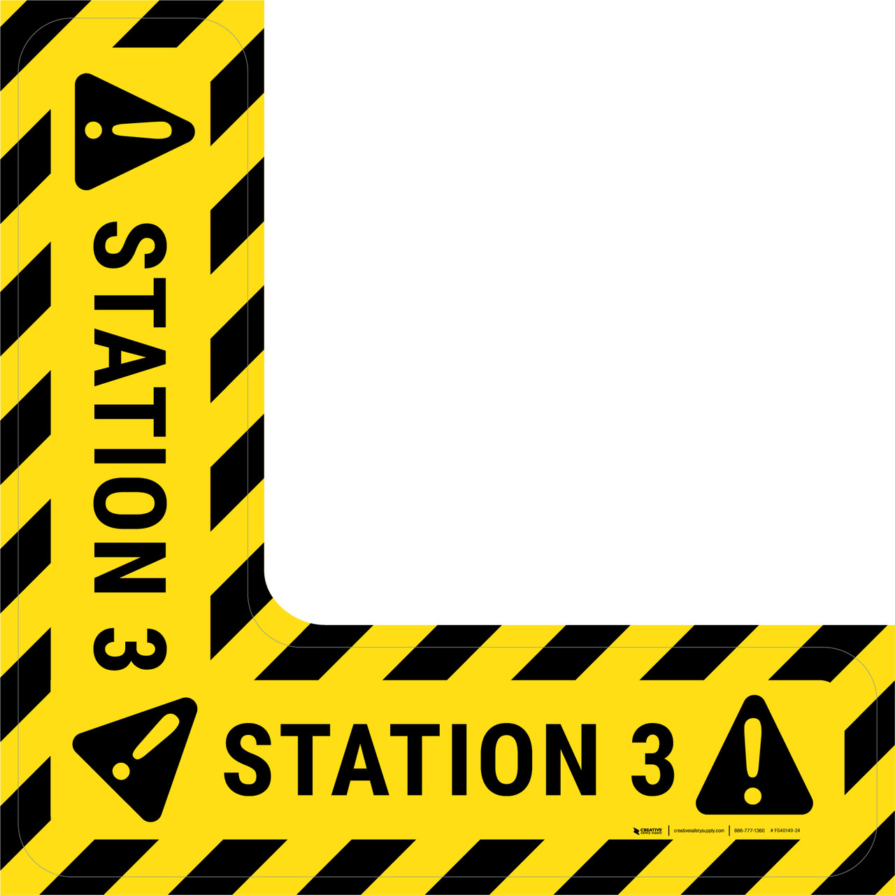 Station 3 - Floor Sign Corner