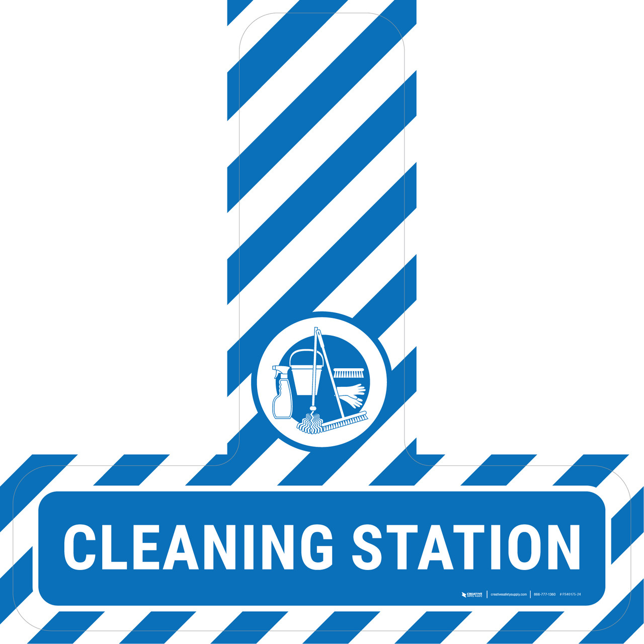Cleaning Station - Floor Sign T's