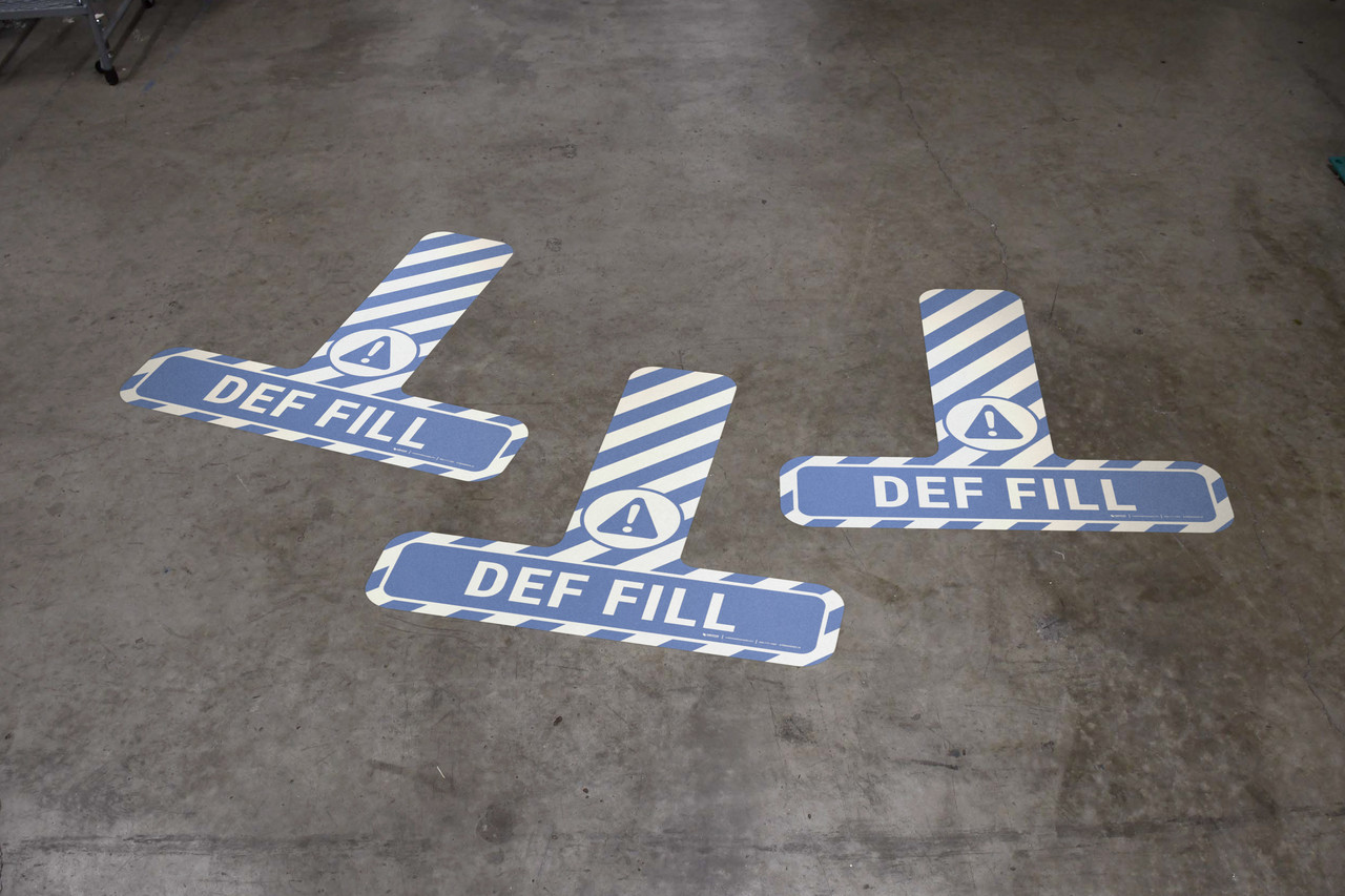 DEF Fill - Floor Sign T's