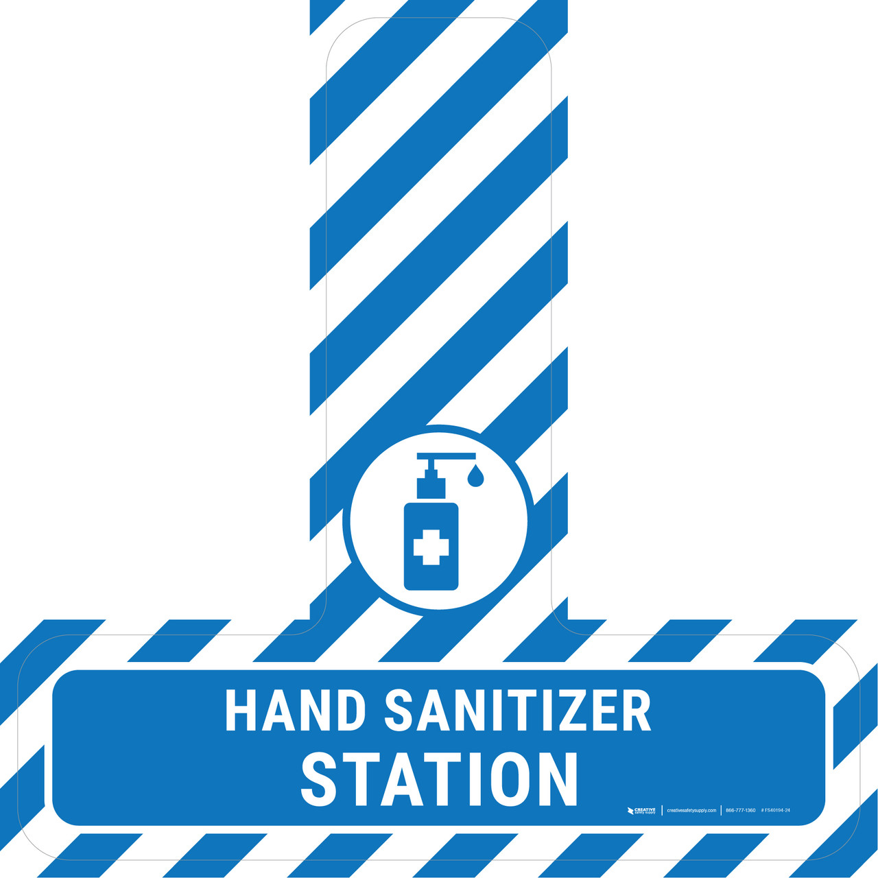 Hand Sanitizer Station - Floor Sign T's