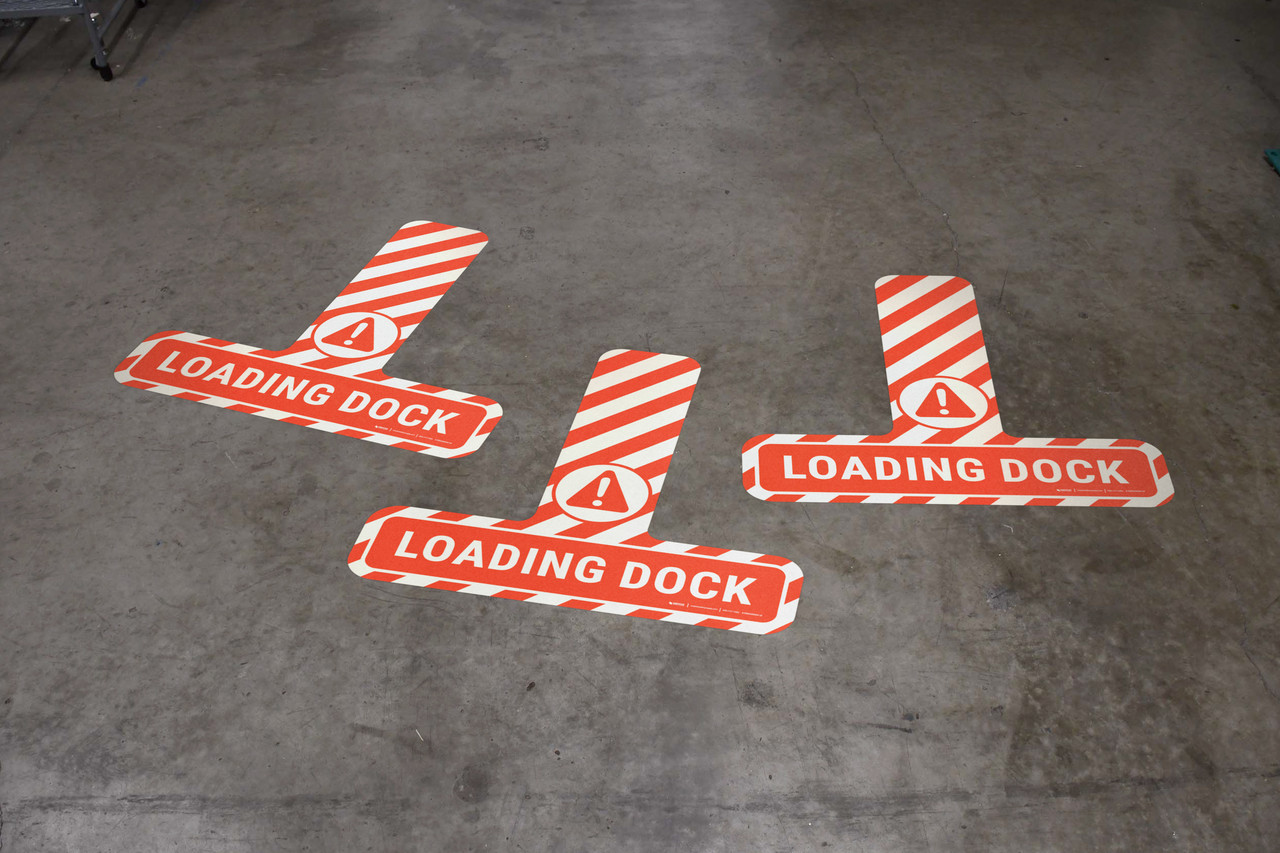 Loading Dock - Floor Sign T's