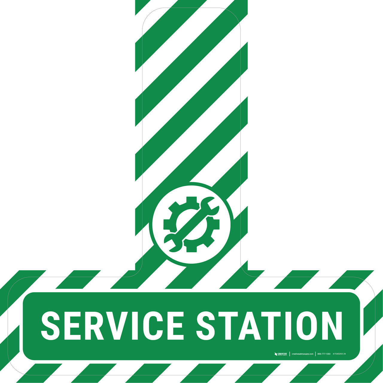 Service Station - Floor Sign T's