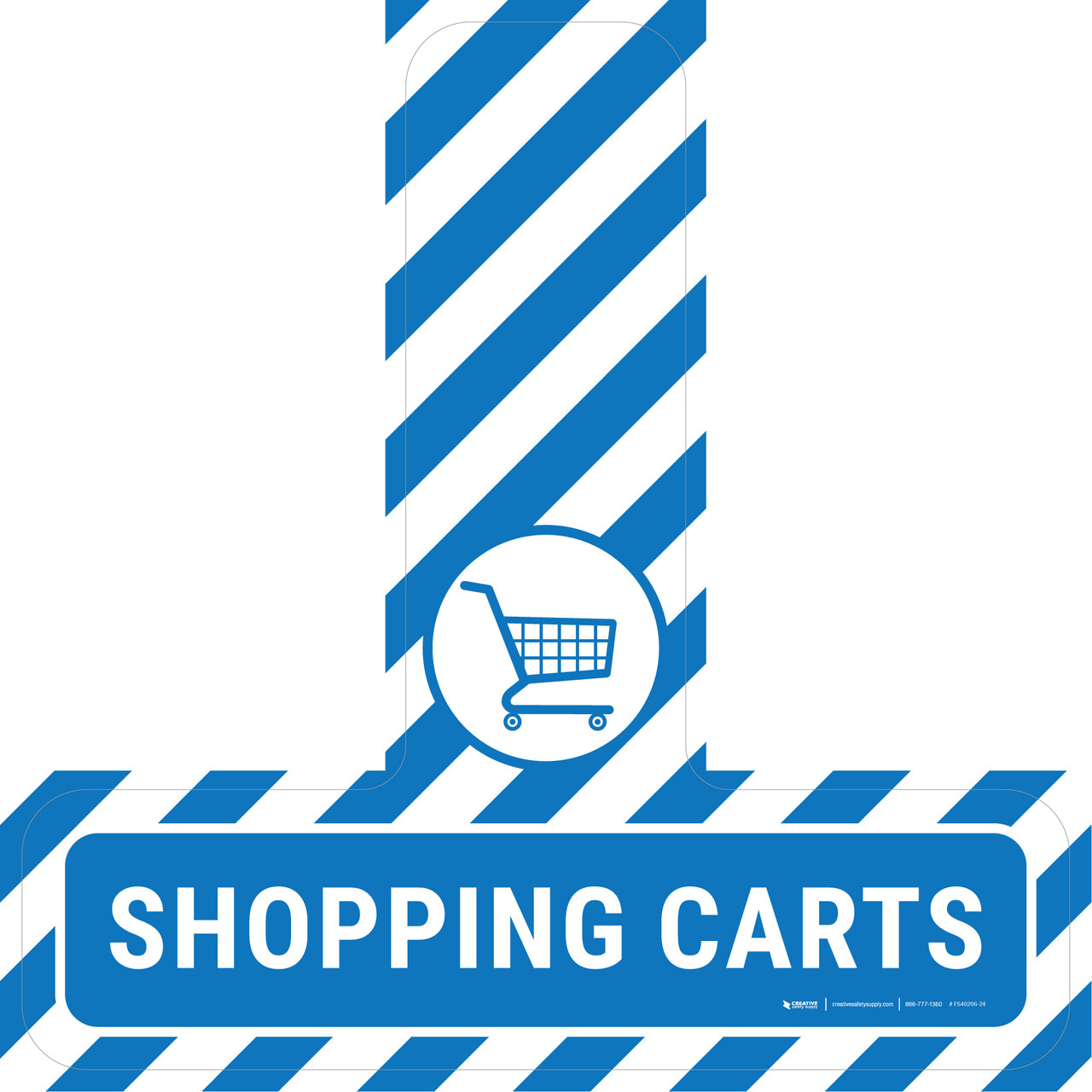 Shopping Carts - Floor Sign T's
