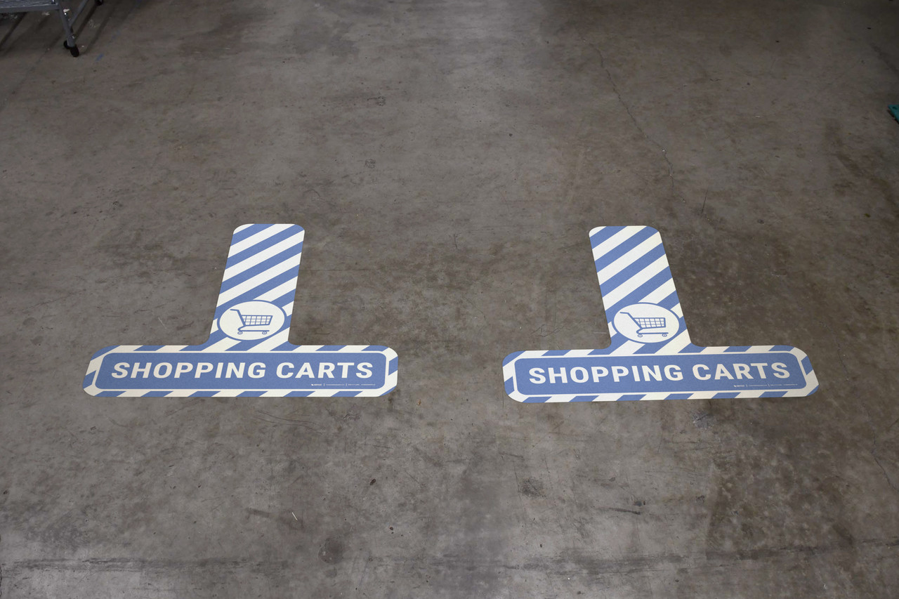 Shopping Carts - Floor Sign T's