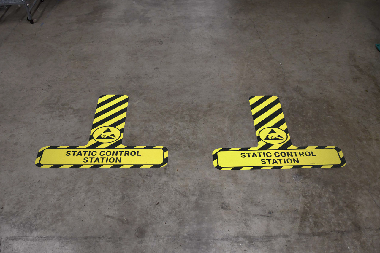 Static Control Station - Floor Sign T's