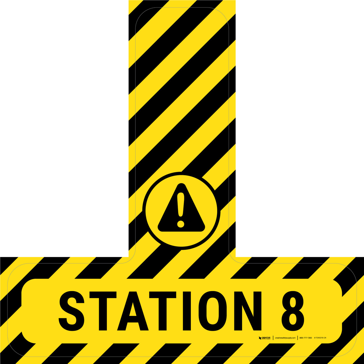 Station 8 - Floor Sign T's | Creative Safety Supply