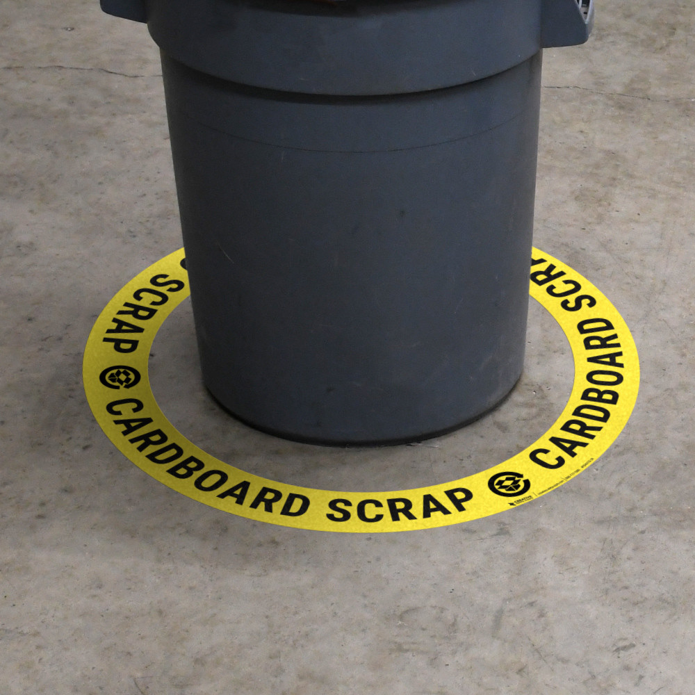 Cardboard Scrap - Circular Floor Sign Ring