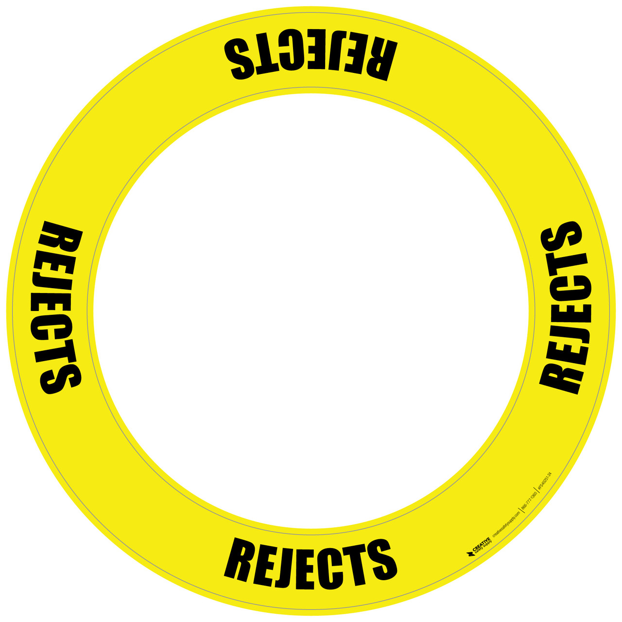 Rejects - Circular Floor Sign Ring