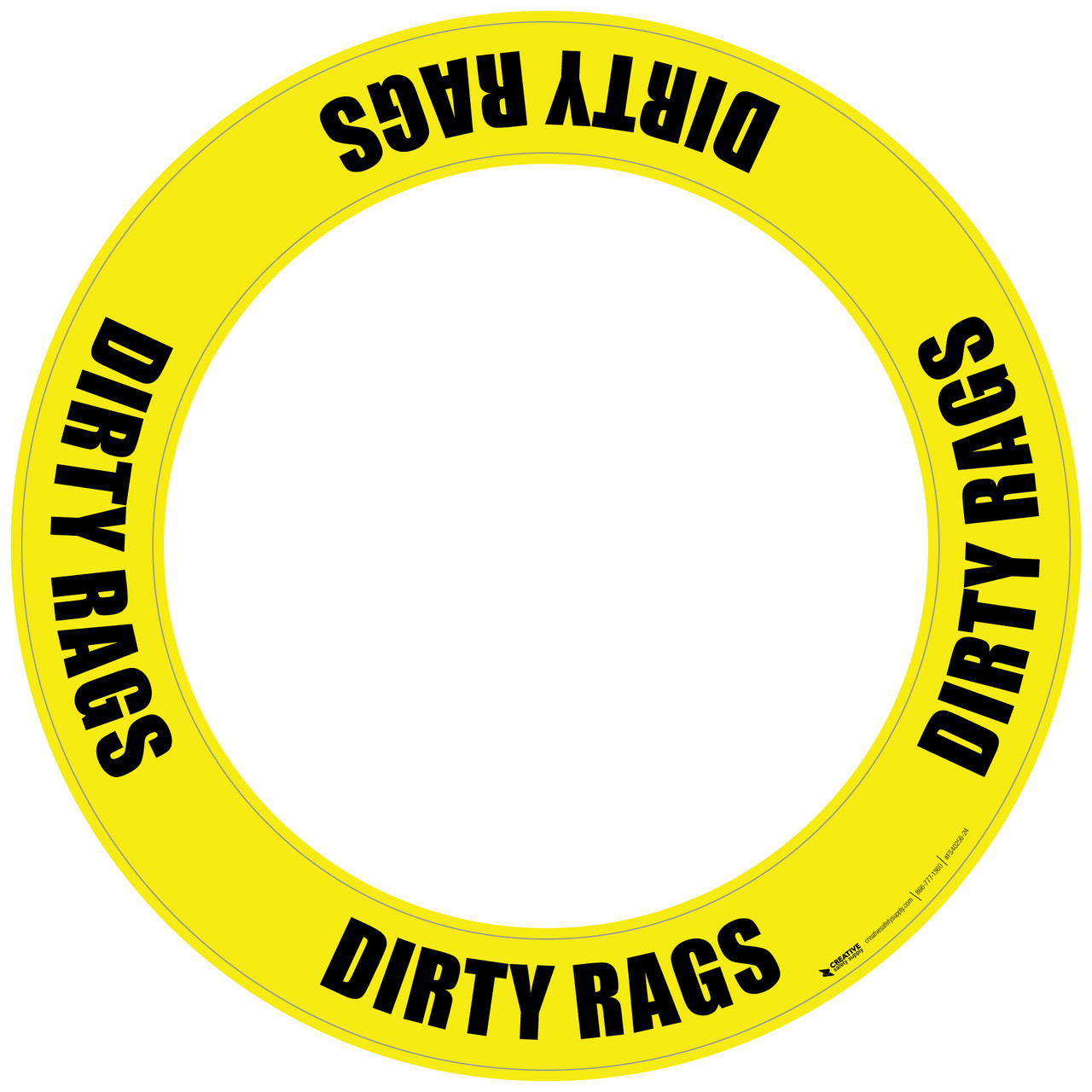 Dirty Rags - Circular Floor Sign Ring